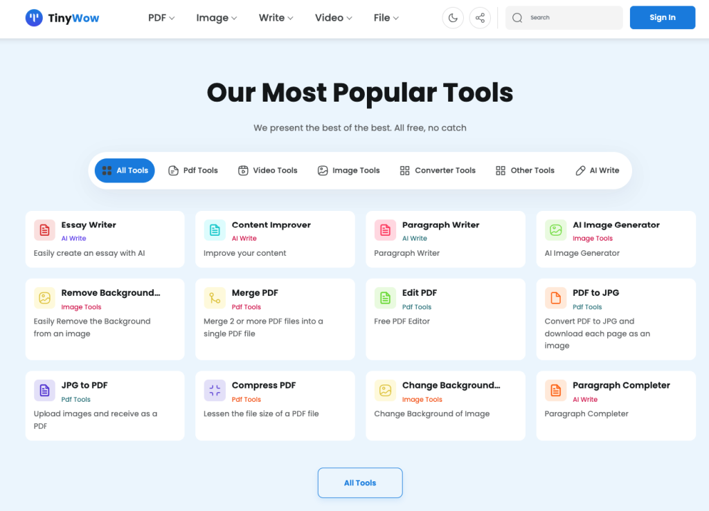 TinyWow más de 200 herramientas gratis para facilitar tu vida digital – Moro Colombres